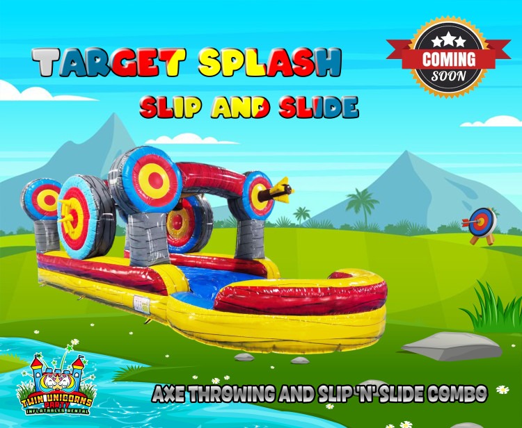 Target Splash Slip and Slide and Axe throwing combo | Twin Unicorns ...